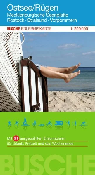 OSTSEE/RÜGEN: BUSCHE ERLEBNISKARTE, 1:200 000: Busche Erlebniskarte, 1: ...