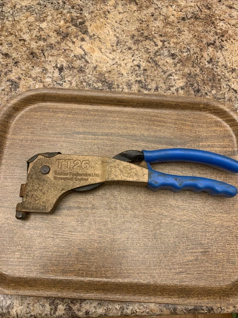 TUCKER TT26 BRASS Pop Rivet Gun In Snap On Blue Rare Aircraft Trains ...