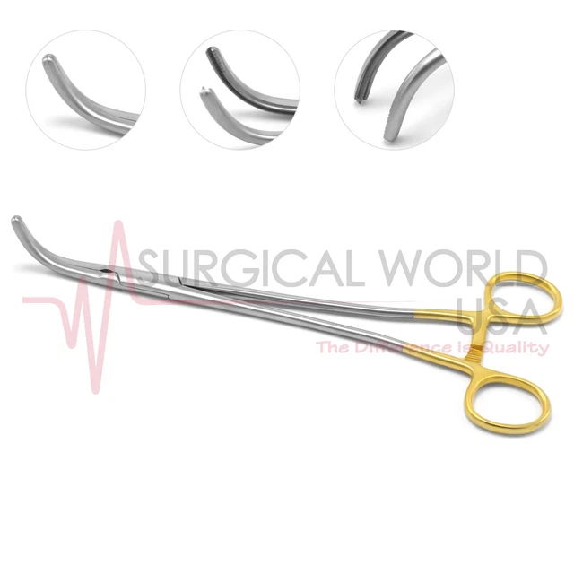 ZEPPELIN HYSTERECTOMY CLAMPS Strong Curve Zed Clamp Atraumatic ...