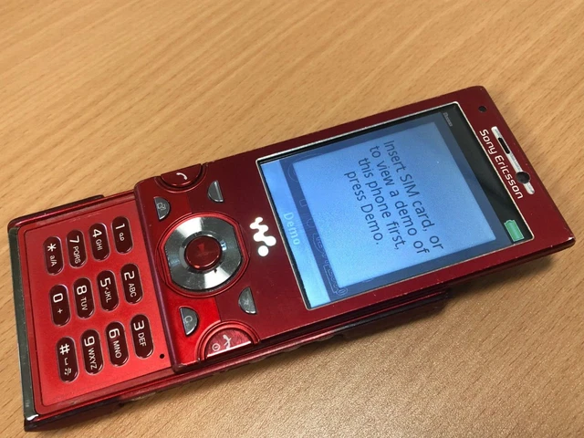 SONY ERICSSON W995 - téléphone portable à curseur rouge (débloqué) entièrement fonctionnel EUR ...