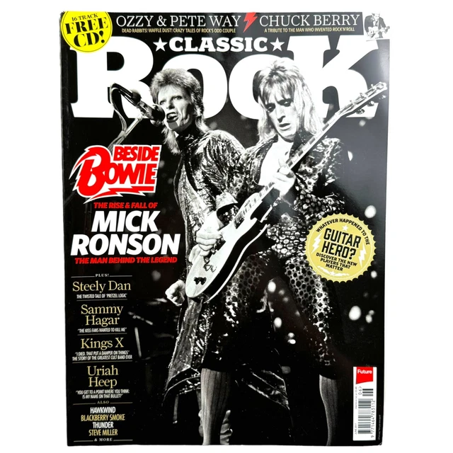 CLASSIC ROCK MAGAZINE 2017 June David Bowie Mick Ronson Steely Dan Ozzy ...