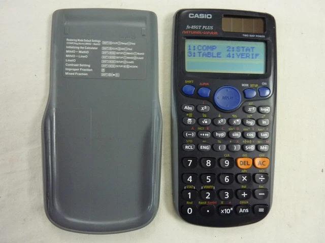 CASIO FX-85GT PLUS Scientific Calculator - Black Two Way Power, Solar £ ...