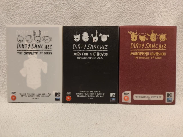 DIRTY SANCHEZ - Season 1-3 DVD Box Sets - Region 2 DVD - Jackass-Style ...