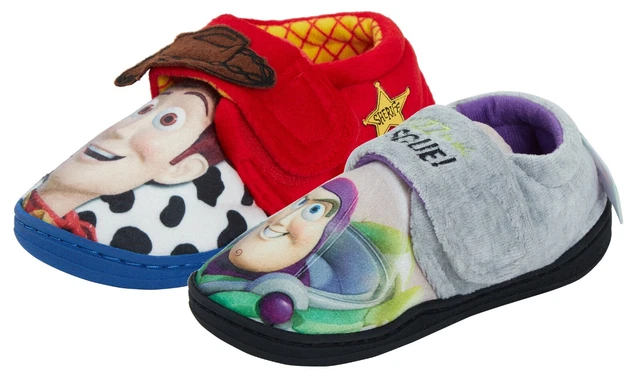 DISNEY TOY STORY Character Slippers Boys Kids Comfort Booties House ...