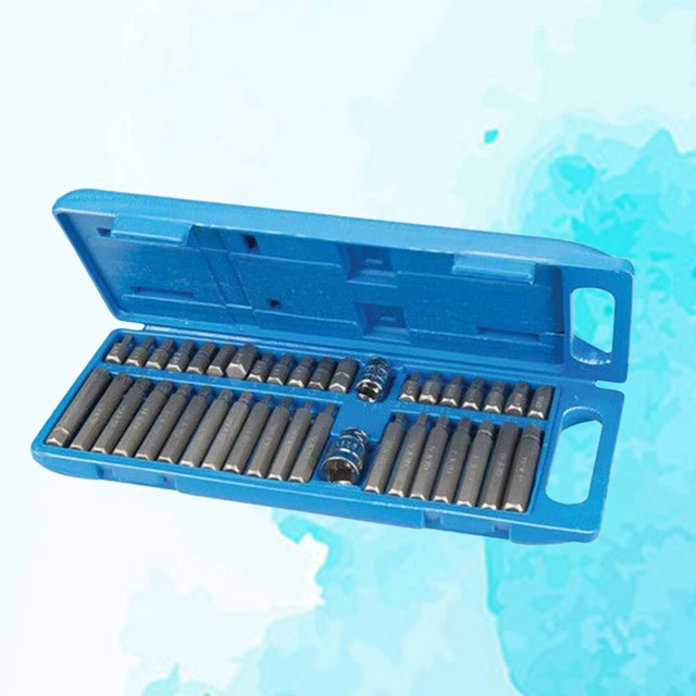 40 IN 1 Hex Spline Star Bit Socket Set Dr Socket Driver Bit Tool £65.78 ...