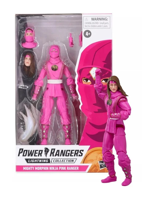FIGURINE POWER RANGERS Lightning Collection Mighty Morphin Ninja rose ...