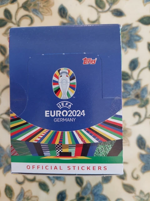 TOPPS UEFA EURO 2024 Official Stickers Collection *SEALED BOX - 100 ...