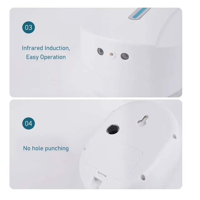 AUTOMATIC DISPENSER ABS Housing Infrared Induction Hand Washing Foam ...