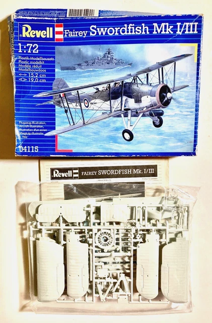 KIT MODÈLE AVION Revell échelle 1/72 Fairey Swordfish Mk I/III 04115 ...