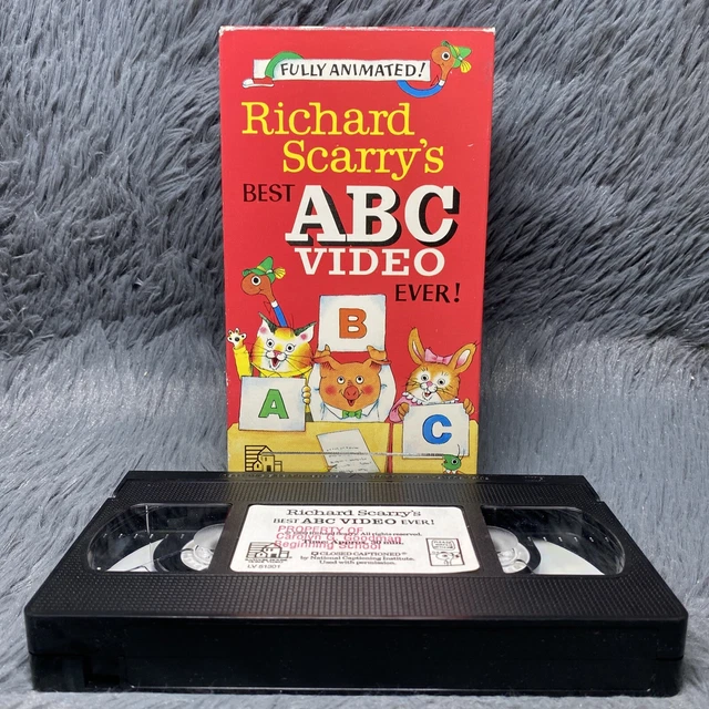 RICHARD SCARRYS BEST ABC Video Ever VHS 1989 Movie Family Animated ...