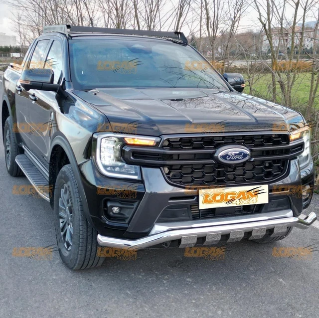 FORD RANGER FRONT Bull Bar Protection City Bar Bumper Spoiler 2023 ...