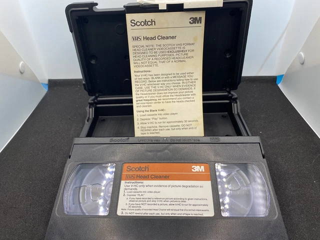 VIDEOPLAYER/VHS REINIGUNGSCASSETTE 3M Scotch EUR 7,50 - PicClick DE