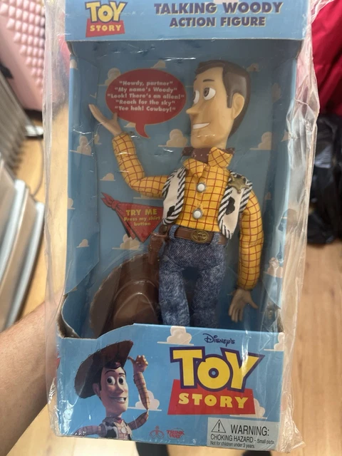 TOY STORY WOODY Talking Poseable Pull String Doll in Box 1995 Vintage ...