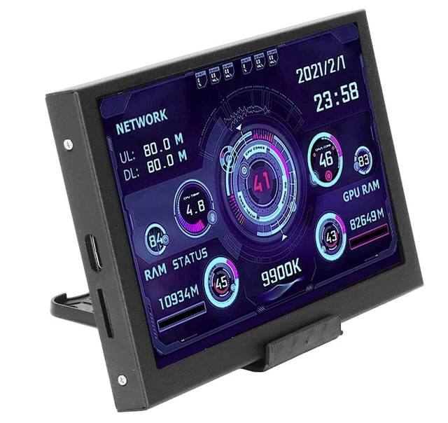 5.0 INCH IPS TYPE-C Secondary Screen CPU GPU RAM HDD Monitoring USB ...