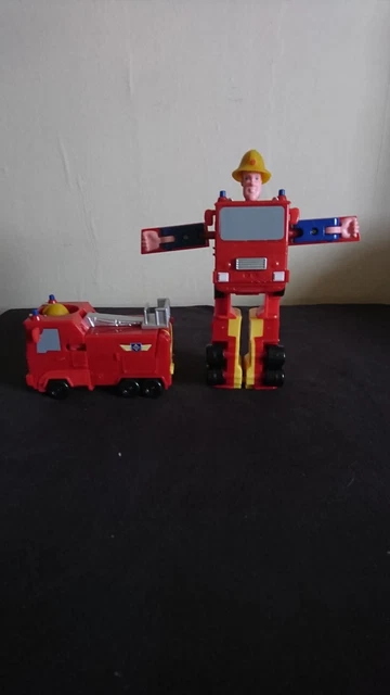 FIREMAN SAM CONVERTIBLE Jupiter Fire Engine Transformer Action Figure X ...