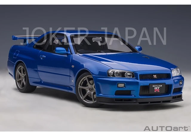 AUTOART NISSAN SKYLINE GT-R (R34) V-Spec II (Bayside blau) [77408] 1/18 JDM EUR 230,01 - PicClick DE