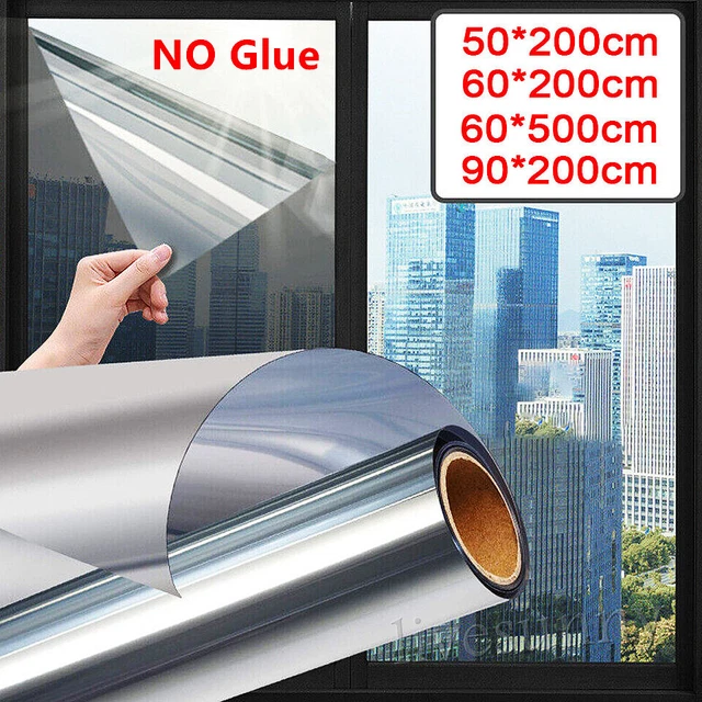 One Way Mirror Window Film Uv Reflective Solar Tint Foil Home Glass