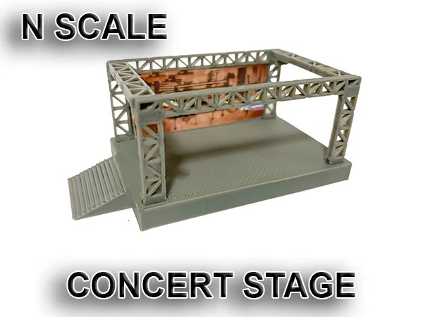 N SCALE CONCERT stage 1:148 Easy assembly Model railway £6.49 - PicClick UK