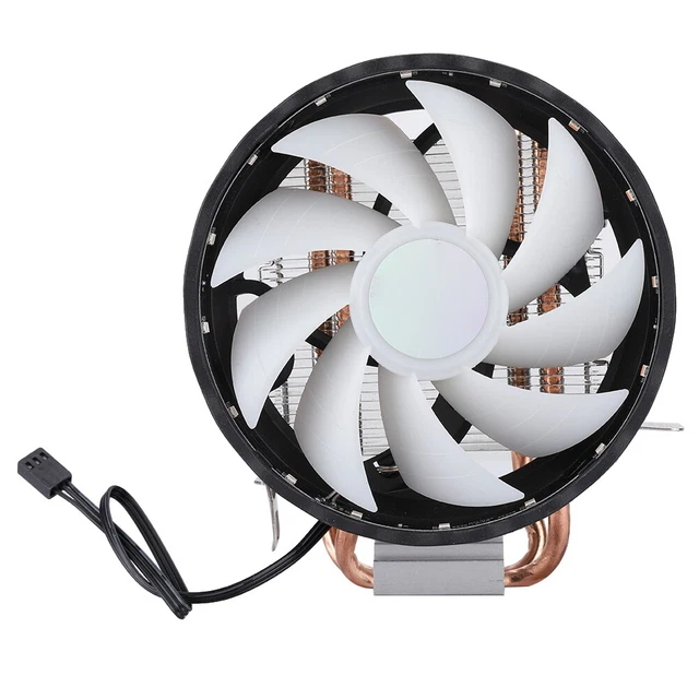12CM CPU COOLER 2 Tube Single Fan CPU Cooling Radiator Magic Light Air ...