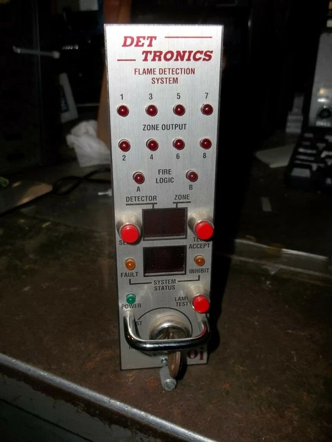 DET-TRONICS R7494 B5001 Uv/Ir Controller Flame Detection System W/ Key ...
