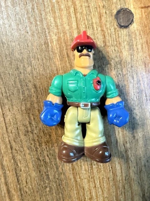 FISHER PRICE RESCUE Heroes-Action Figure Construction Worker-3.5 Inch ...