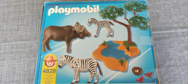 PLAYMOBIL - 4828 - Buffle africain avec zèbres EUR 35,00 - PicClick FR