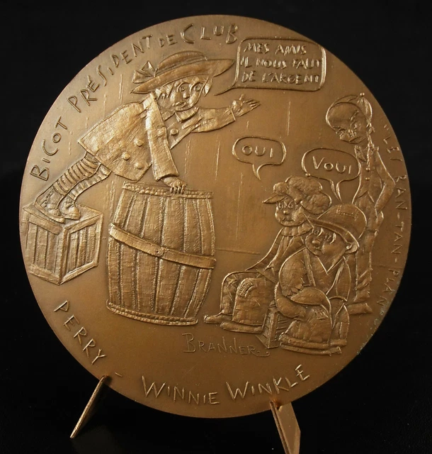 MÉDAILLE BICOT SUZY Perry Winnie /Martin Branner Comics dessinateur s ...