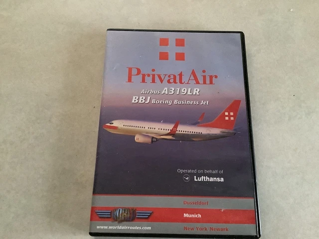 PRIVATAIR JUST PLANES dvd Airbus A319LR BBJ boeing business jet EUR 8 ...