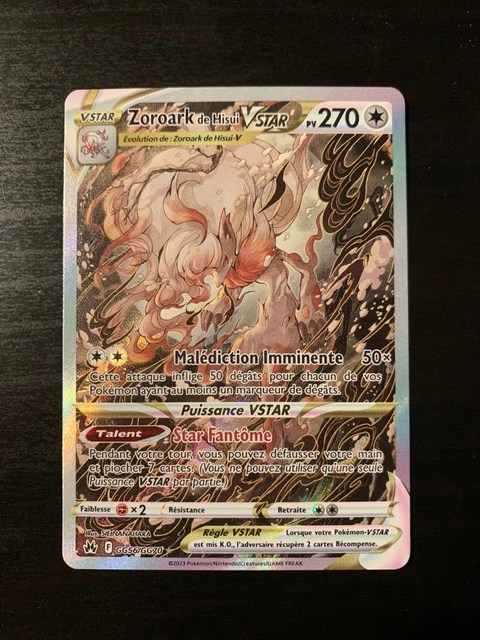 CARTE POKÉMON : Zoroark de Hisui Vstar GG56/GG70 Zenith Suprême ...