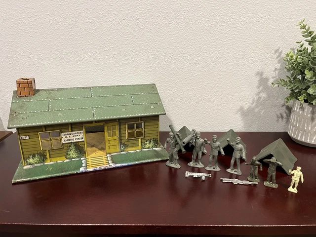 VINTAGE MARX US Army Headquarters Training Center Model T3-21 Litho Tin ...