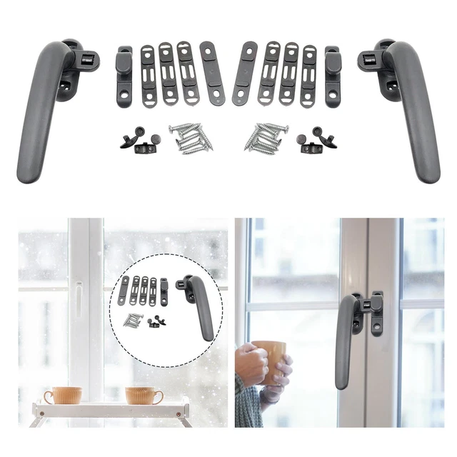 CASEMENT LOCKING HANDLE with Screw Replacement Door Handle Aluminum ...