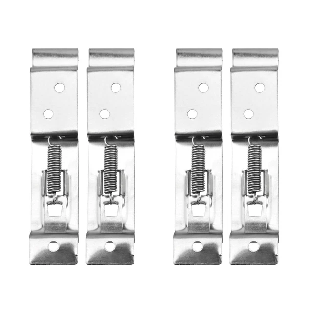 1/SQUARE STAINLESS STEEL Number Plate Spring Bracket Clips Trailer $14. ...