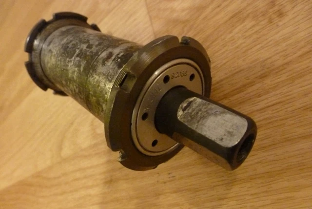 RARE MAVIC ADJUSTABLE bottom bracket, for broken threads. Sq. taper ...