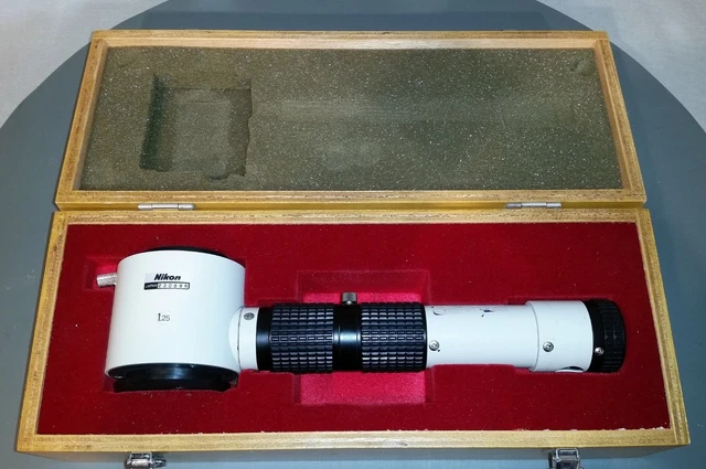 NIKON MICROSCOPE 1.25X Drawing Tube With Wooden Box $179.99 - PicClick