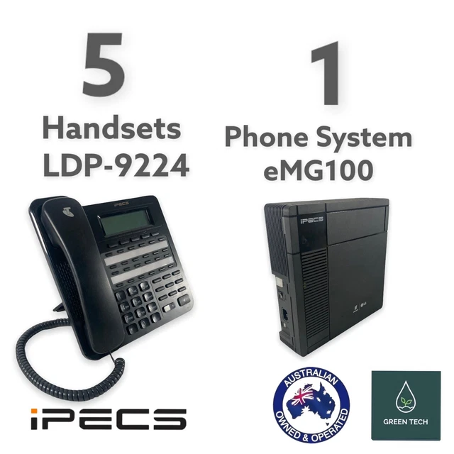 IPECS ERICSSON-LG TELEPHONE System eMG100 IP PABX w/ 5 x LDP-9224 ...