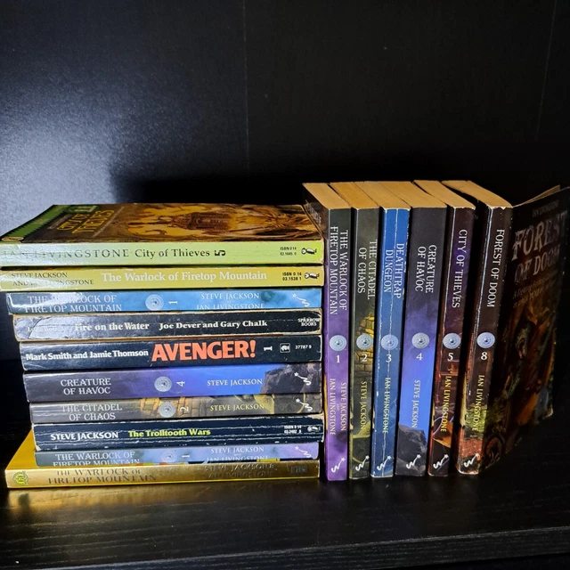 16 X FIGHTING Fantasy Book Bundle Steve Jackson & Ian Livingstone ...