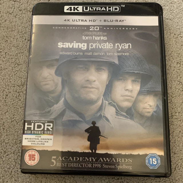 SAVING PRIVATE RYAN 4K Ultra HD + Blu-ray Damage To Case Discs Perfect ...