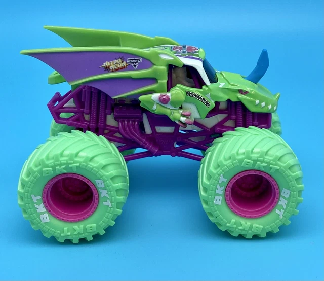 MONSTER JAM TRUCK - DRAGONOID BAKUGAN 1:64 RARE Nitro Neon Series 1 ...