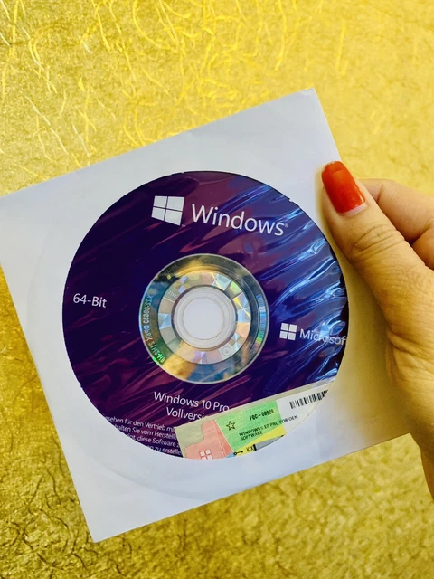 MICROSOFT WINDOWS 10 Professional 32 + 64-Bit DVD (Deutsche ...