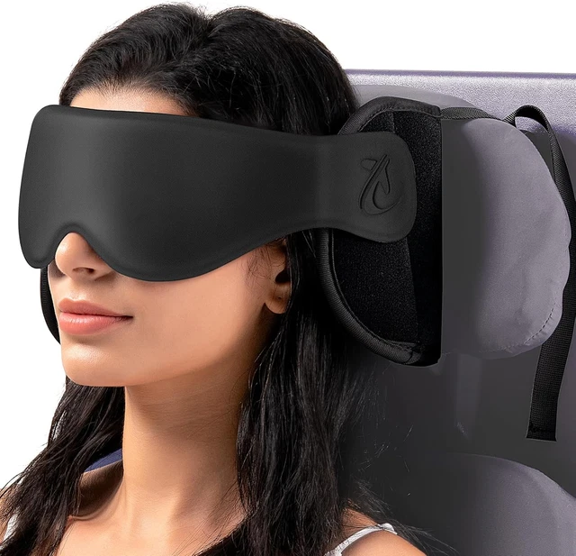TRAVEL PILLOW, AIRPLANE Neck Pillow with 3D Eye Mask for Sleeping ...