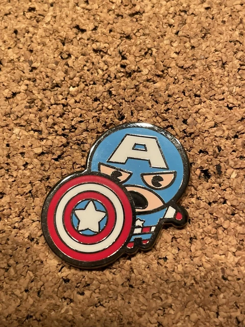DISNEY PIN MARVEL Kawaii Art Mystery Pouch Collection - Captain America ...
