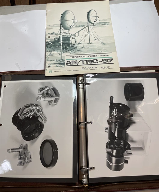 VINTAGE RCA TROPOSPHERIC Scatter Terminal Boolet & 30 Original B & W ...