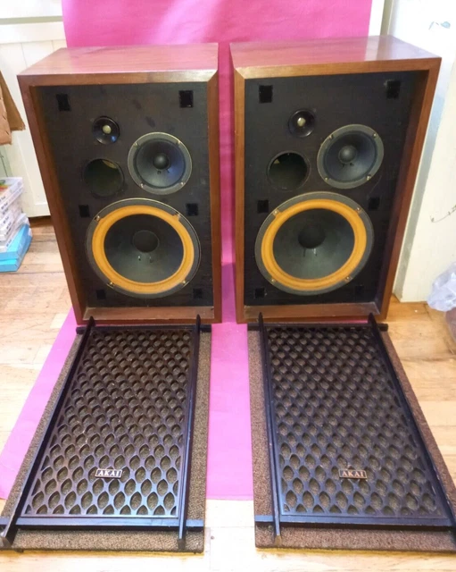AKAI SW-125 VINTAGE Speakers -Original Boxes - More Classic Boxed Akai ...