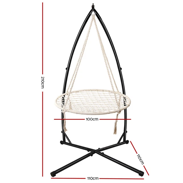 KEEZI KIDS OUTDOOR Hammock Chair with Steel Stand Swing Nest Spider Web ...