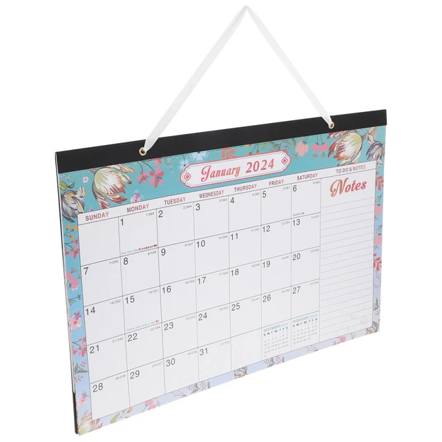 CALENDRIER ANNUEL ANNÉE Mural 2024 Pour Travail Sortir Ensemble EUR 25 ...