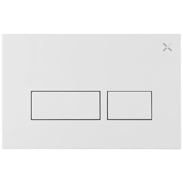 LARGE WHITE PNEUMATIC Push Button Flush Plate Square Round Dual Air-WC Toilet £19.99 - PicClick UK