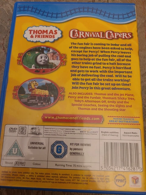 THOMAS THE TANK Engine and Friends: Carnival Capers DVD (2009) Thomas ...