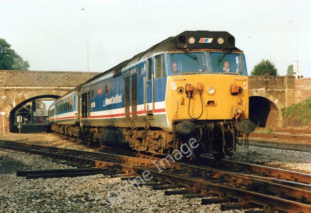 RAILWAY PHOTO 6X4 Class 50 50029 Exeter Central 08.11 to Waterloo 9/9 ...