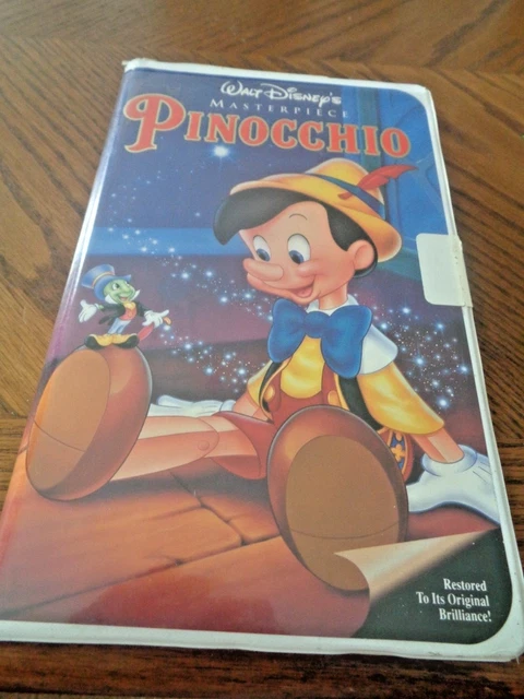 NASTRI VHS - Pinocchio Di Walt Disney - Capolavoro - Buone Condizioni ...
