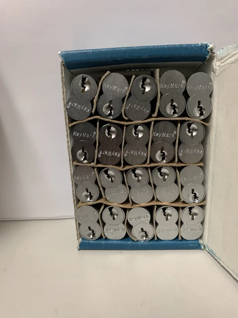 LOT OF (20) Keymark By Medeco 7 Pin SFIC Cores Keyed Alike w/20 Keys/ 1 ...